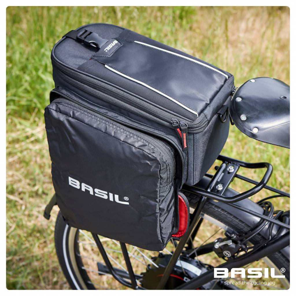 Basil Sport Design Trunkbag with MIK – 7-15L – Electric Bike Rotorua